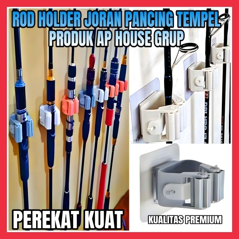 Jual RAK JORAN PANCING TEMPEL - ROD HOLDER JEPIT | Shopee Indonesia