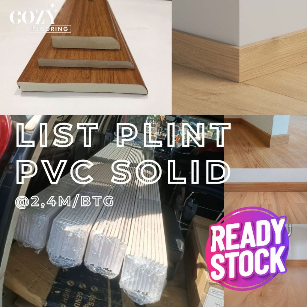 Jual List Plint PVC Solid I Plint lantai panjang 2,4m per batang I ...