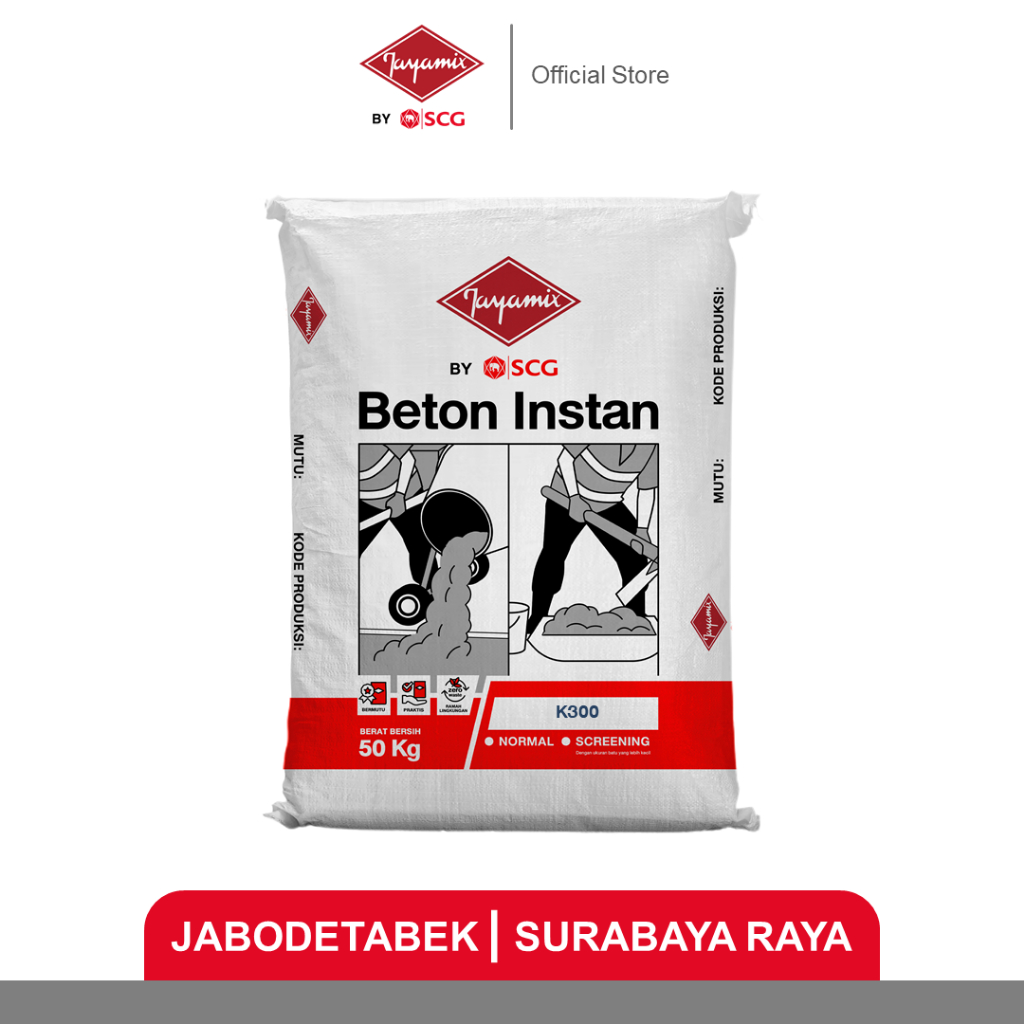 Jual Jayamix by SCG Beton Instan K300 Free Ongkir [≥ 21 Sak] | Shopee Indonesia
