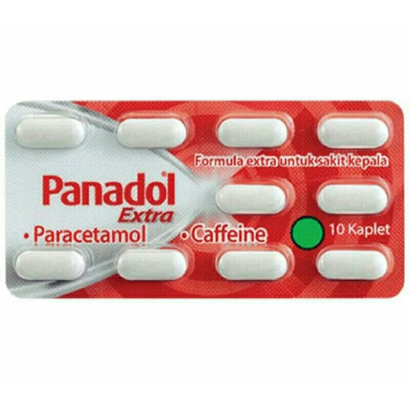 Jual Panadol merah extra Tablet Paracetamol Pereda Nyeri Demam Pusing ...
