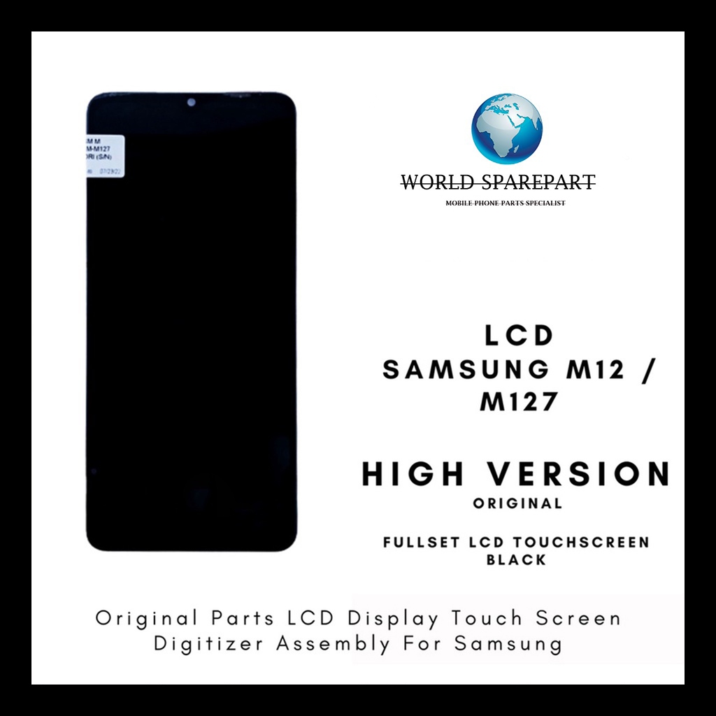 Jual LCD Samsung M12 / M127 Original 100% Fullset Touchscreen Garansi 1 ...