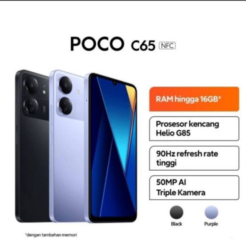 Jual Xiaomi Poco C65 8GB 256GB New Garansi Resmi | Shopee Indonesia