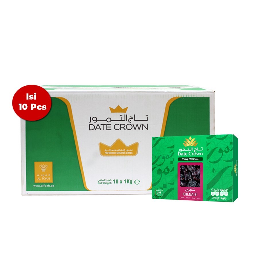 Jual Kurma Date Crown Khenaizi 1 kg - 1 Dus (isi 10 pcs) | Shopee Indonesia
