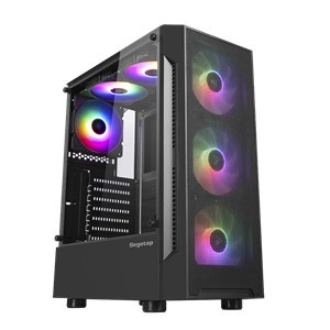 Jual SEGOTEP FLEXI 3 BLACK MID TOWER PC CASE CASING GAMING CHASSIS ...