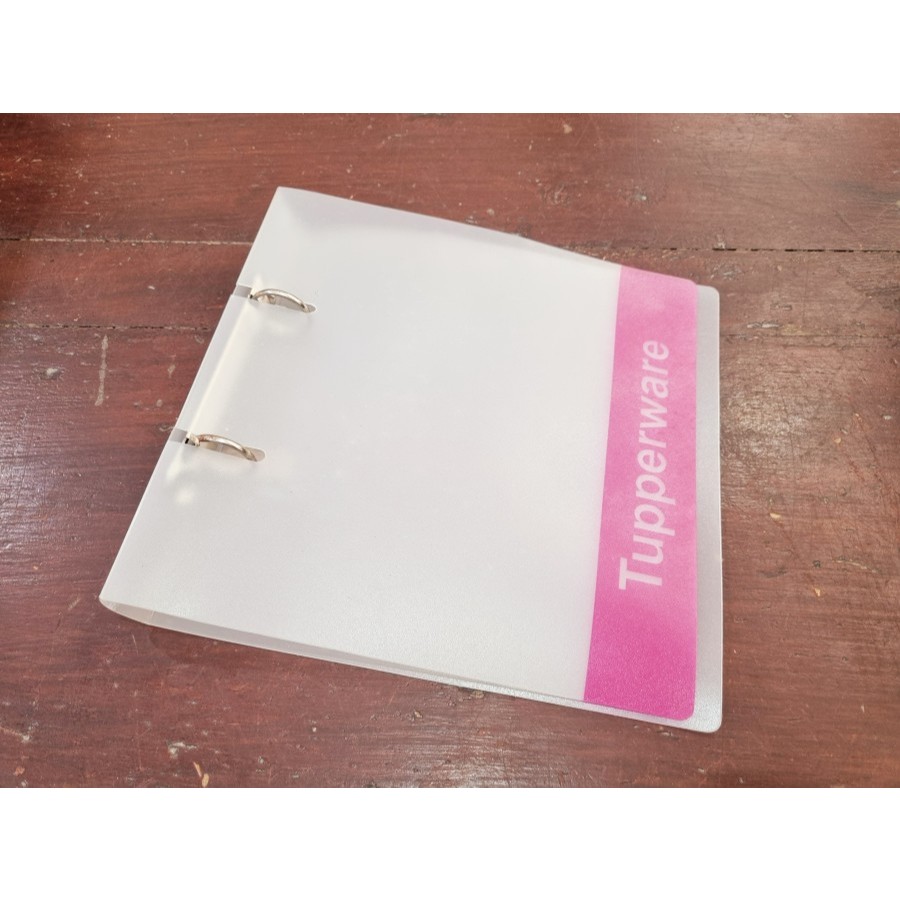 Jual [BIG SALE] MAP BINDER MERAH MUDA TUPPERWARE PLASTIK - TEBAL ...