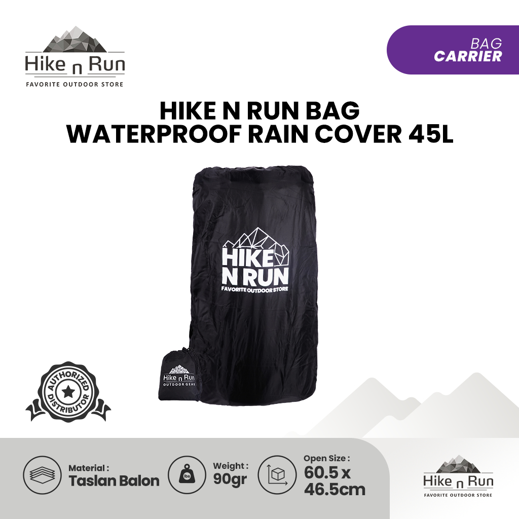Jual Rain Cover Hike N Run HNR24BC001 Waterproof Carrier Backpack Cover ...