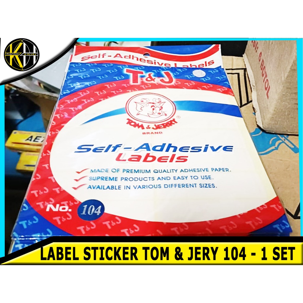 Jual Label Sticker Tom & jerry / tom&jerry 104 / jual label sticker tom ...