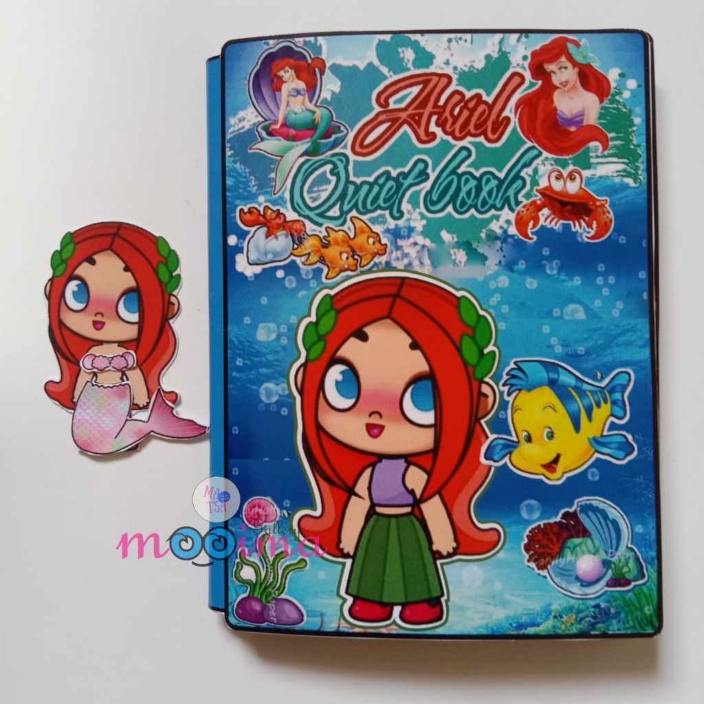 Jual Quiet book avatar world series mermaid ariel paper doll bepe bp an ...