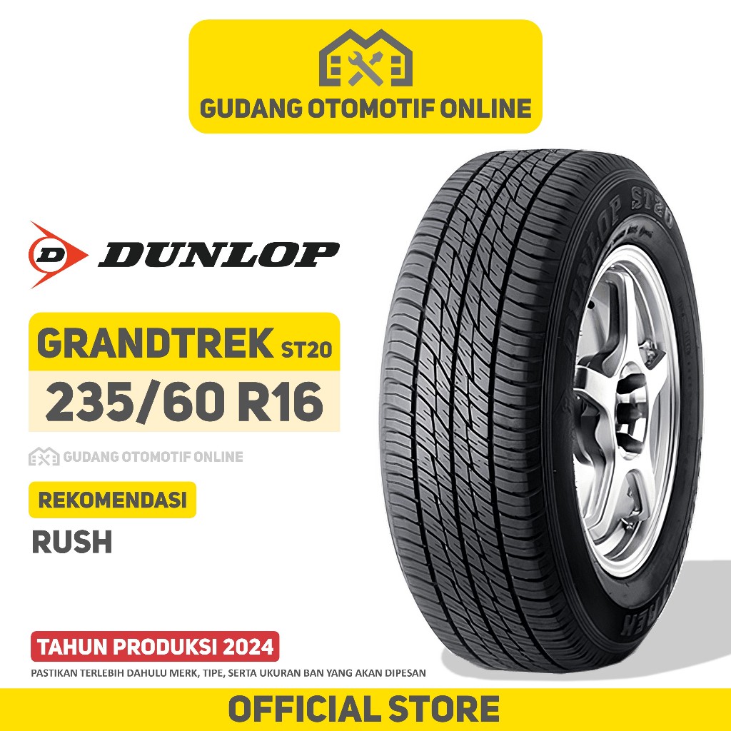 Jual Ban Dunlop Grandtrek ST20 235/60 R16 Ban Mobil Rush | Shopee Indonesia