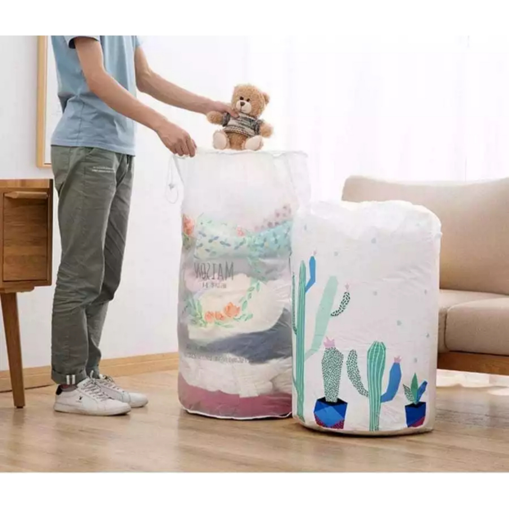 Jual Cotton Quilt Bag Storage Laundry Bag Besar Kantong tempat ...