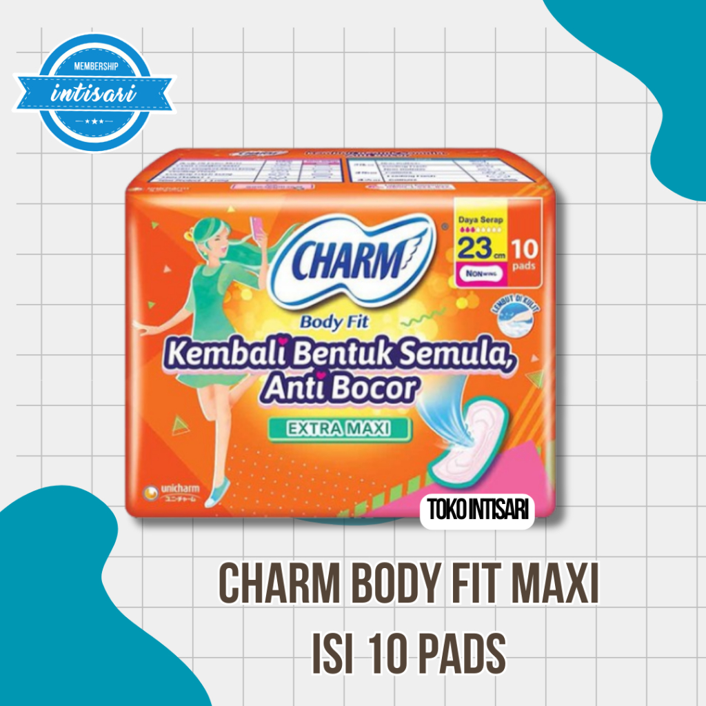Jual Charm Body Fit Maxi Isi 10 pads (PCS) | Shopee Indonesia