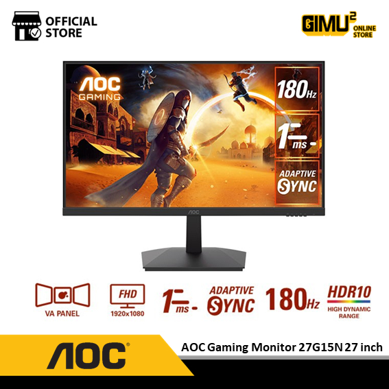 Jual AOC 27G15N Gaming Monitor 27" IPS Monitor 180Hz 1ms AdaptiveSync ...