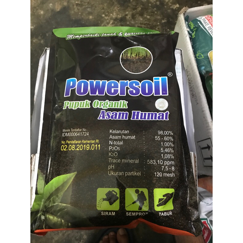 Jual POWERSOIL 1kg pupuk organik asam humat humic acid 60% pembenah tanah | Shopee Indonesia