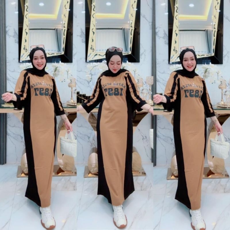 Jual GAMIS WANITA MODEL 1897 BY NABIL// LONG DRESS COMBAT 20s KEKINIAN ...