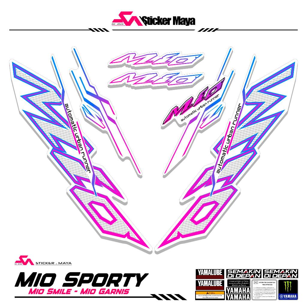 Jual STRIPING MIO SPORTY MOTIF MULK 12 / STICKER MIO SMILE / STIKER ...