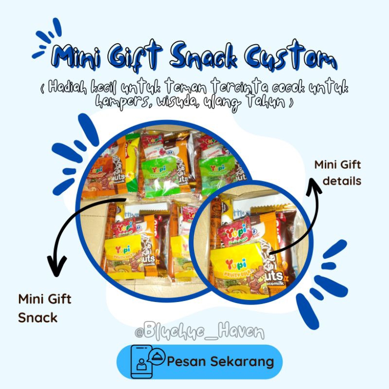 Jual Mini Gift Snack Custom | Cocok untuk kado Wisuda,Ulang Tahun ...
