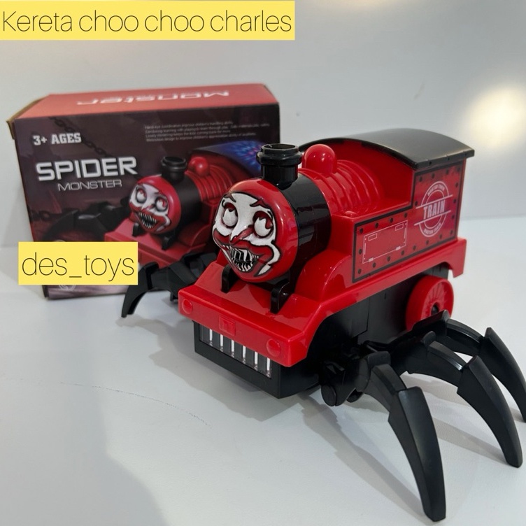 Jual el Terkini ms NEW MAINAN ANAK MONSTER TRAIN LABA LABA BUMP AND GO LAMPU CHOO CHOO CHARLES ...