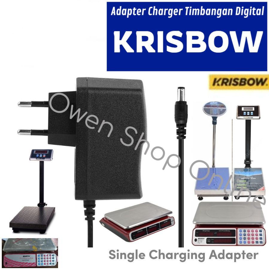 Jual Adaptor Charger KRISBOW Timbangan Duduk Digital KW06-579 Adapter ...