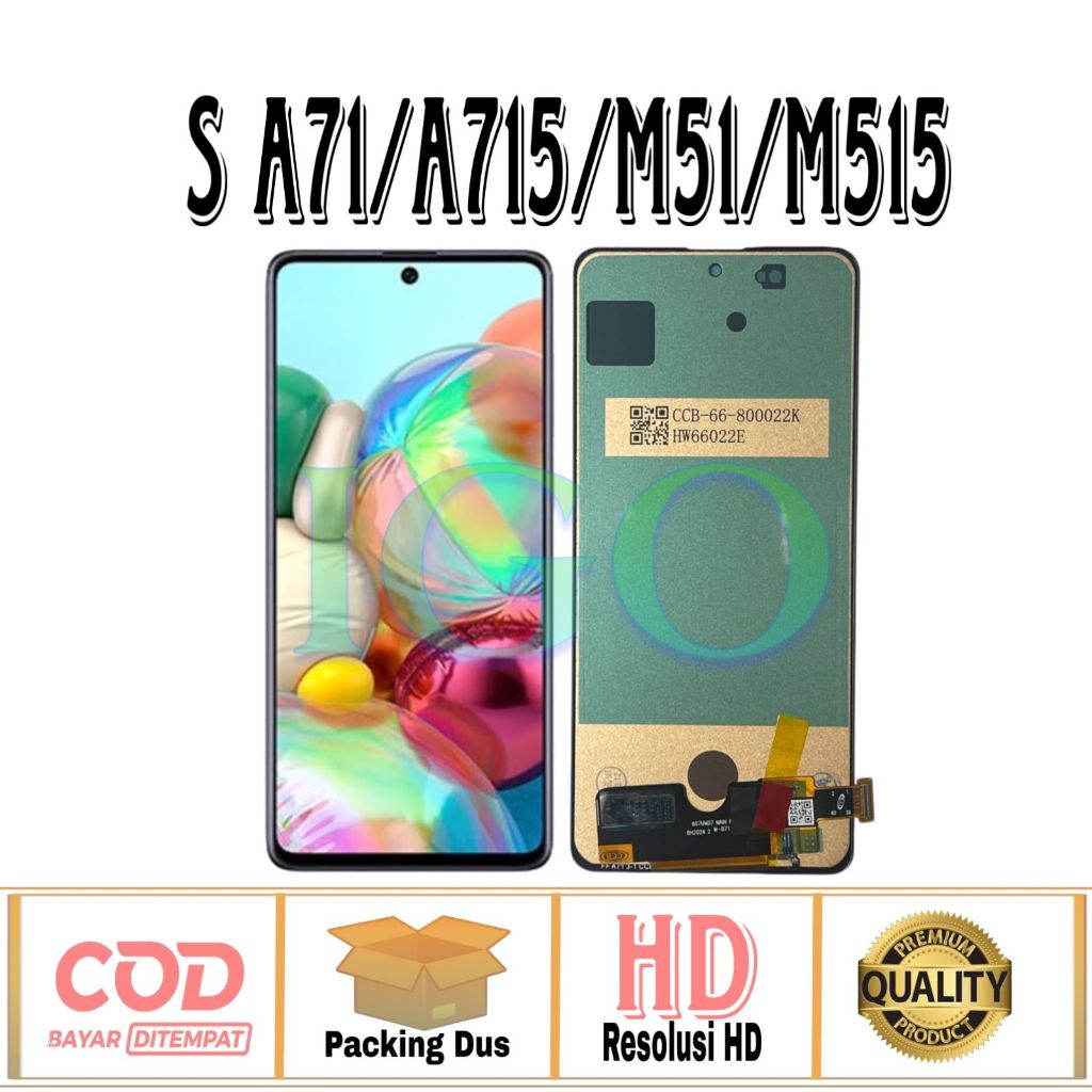 Jual LCD TOUCHSCREEN SAMSUNG GALAXY A71 / A715 / A71F / M51 FULLSET OR1GINAL | Shopee Indonesia