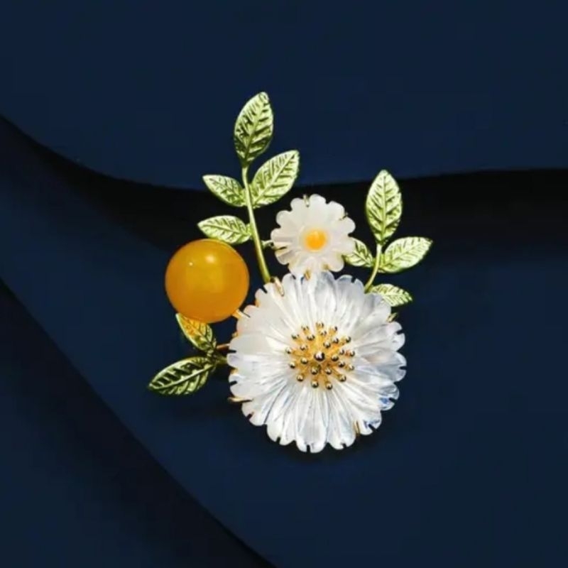 Jual Daisy Exclusive Premium Brooch / Bros Bunga Desi / Bros Hijab ...