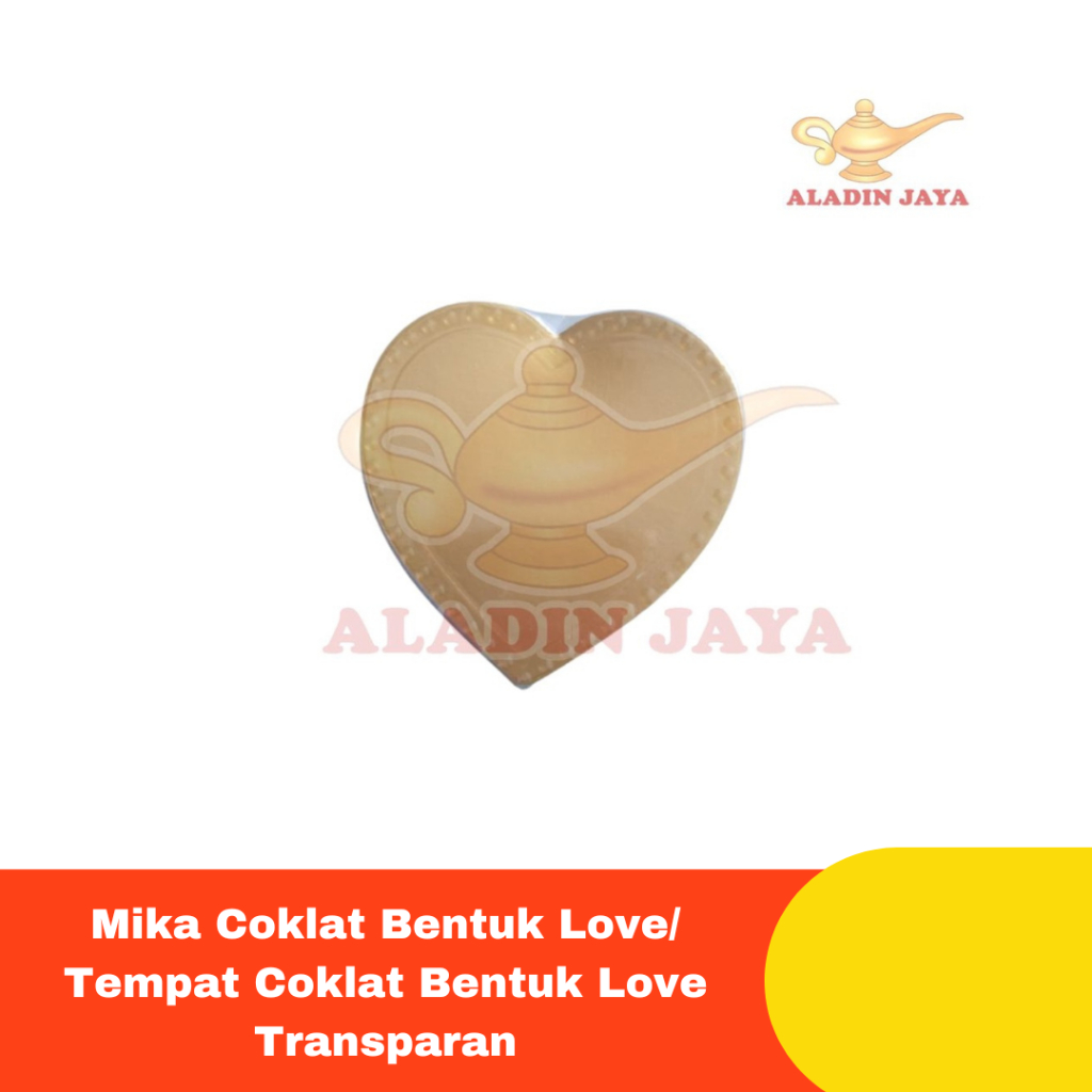 Jual Mika Coklat Bentuk Love/ Tempat Coklat Bentuk Love Transparan ...