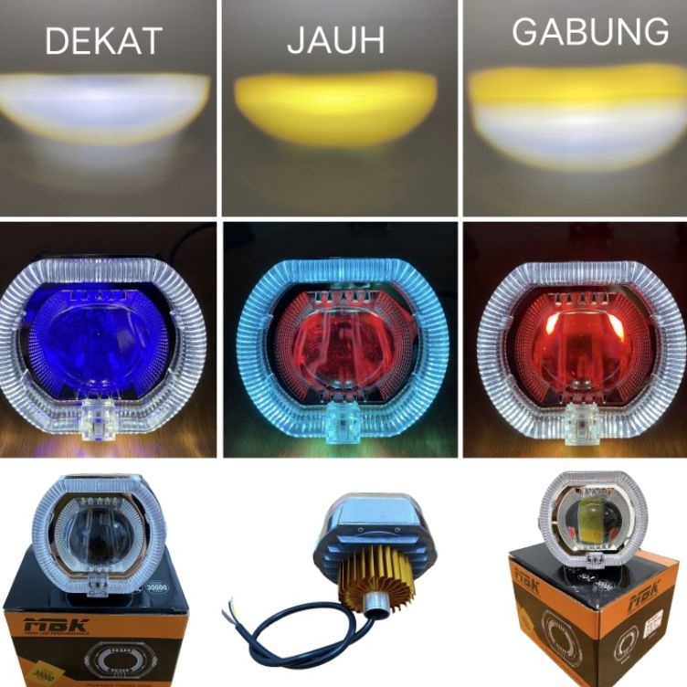 Jual KODE M14J Lampu Utama Projie Ala Ala Biled 35 Inch 45 Watt Plus ...