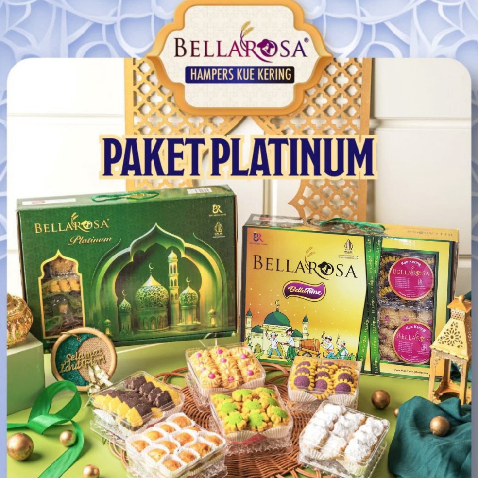 Jual Proses sekarang Bellarosa Platinum Isi 6 Toples Kue Berbeda Paket ...
