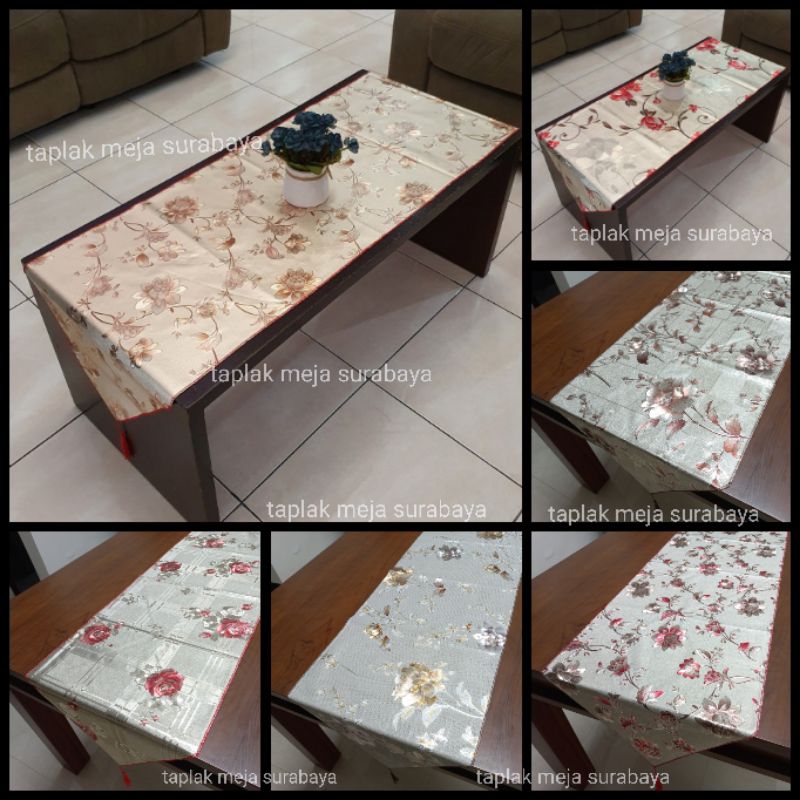 Jual Taplak Meja Tamu Panjang Table Runner 40 x 150 cm Anti Air ...