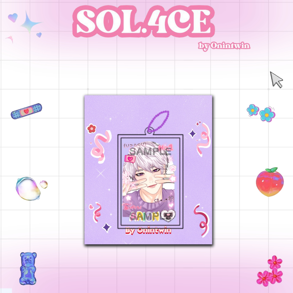 Jual SOL4CE VTUBER INDONESIA Keychain by onintwin / Gantungan kunci ...