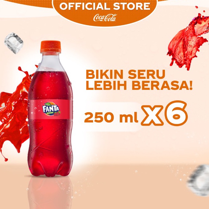Jual Belanja sekarang Fanta Strawberry Minuman Soda Rasa Stroberi Botol ...