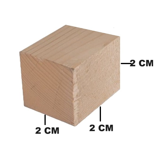 Jual Balok Kubus Kayu 2 X 2 x 2 cm Wood Cube Block Blok Kayu Halus ...