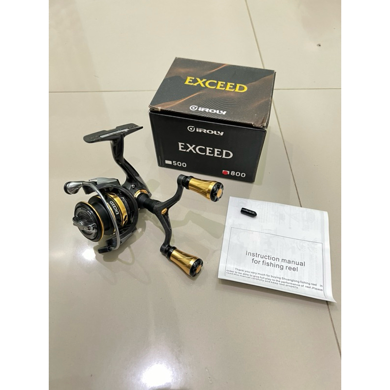 Jual Reel IROLY EXCEED 800 1000 SW Power Handle Carbon Body | Shopee Indonesia