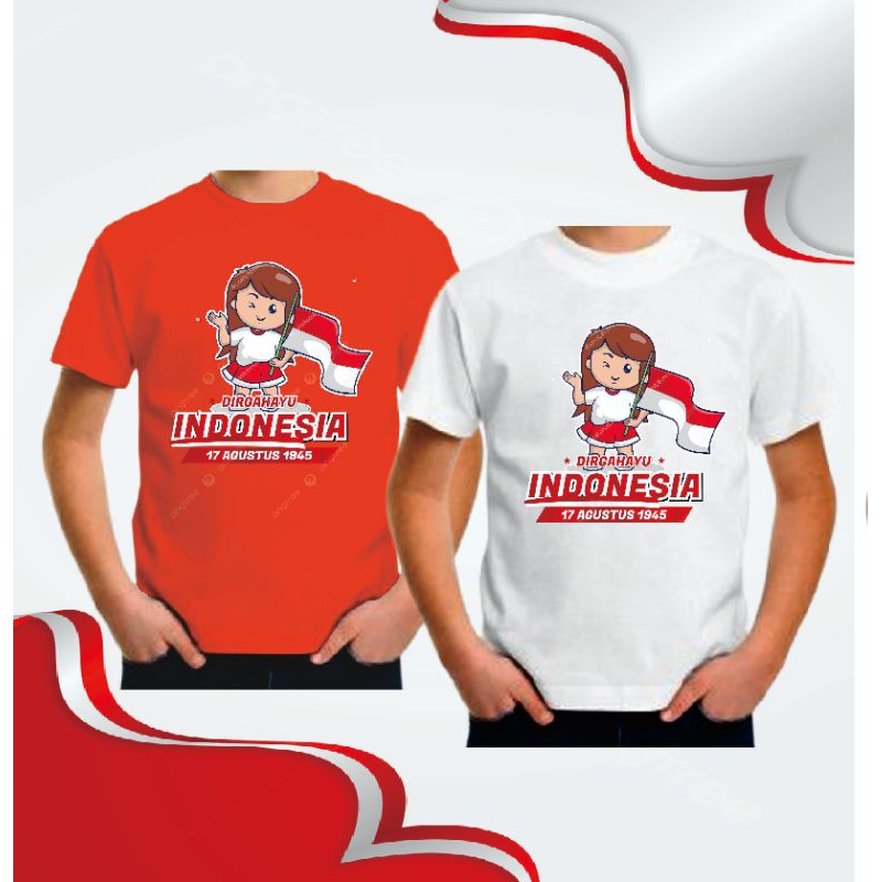 Jual kaos anak hut ri/edisi 17 Agustus/Indonesia merdeka | Shopee Indonesia