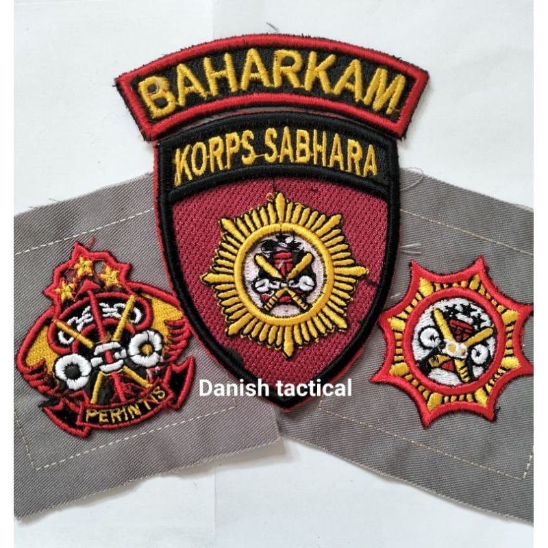 Jual BET BORDIR LOGO LAMBANG SABHARA POLRI TIMBUL | Shopee Indonesia