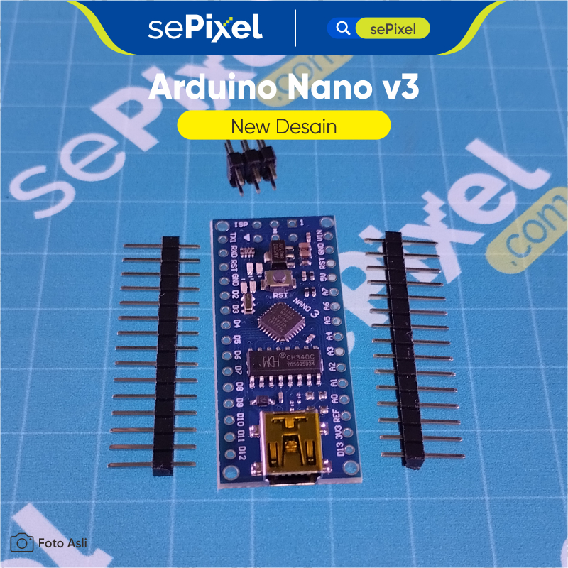 Jual Arduino Nano v3 v3.0 ATMEGA328P 5V 16Mhz CH340 | Shopee Indonesia
