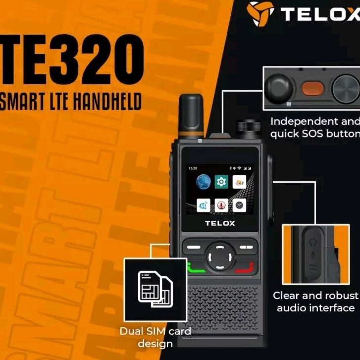 Jual HT PoC TELOX TE320 IP68 Free kuota 1 tahun | Shopee Indonesia