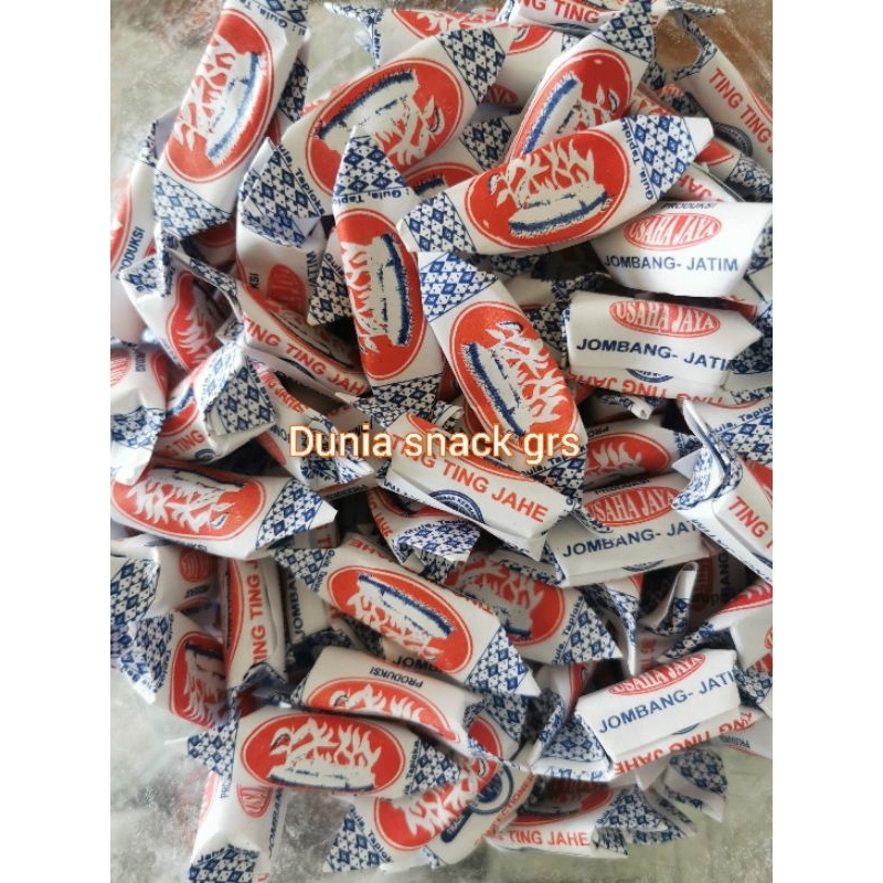 Jual Permen jahe kertas jadul 500gr / Ting ting jahe kertas jadul ...
