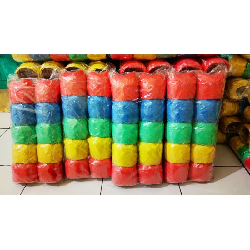 Jual tali Rafia 1pak isi 10 roll,3 pak isi 30 roll,5pak isi 50 roll ...