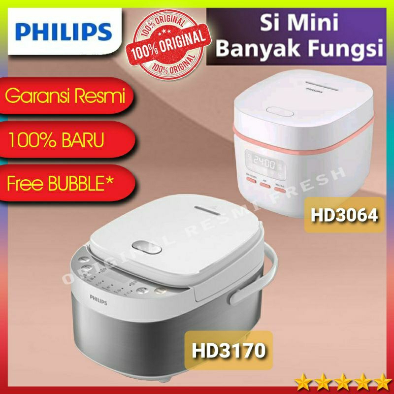 Jual PHILIPS Digital Mini Rice Cooker Magic Com HD3170 / HD3064 ...