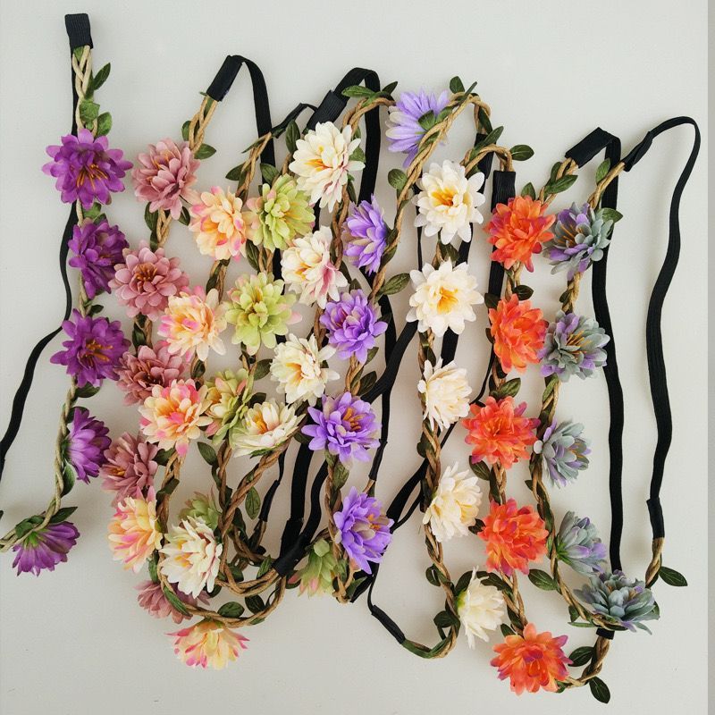 Jual Headpiece bunga teratai warna warni dengan karet lentur | Shopee ...