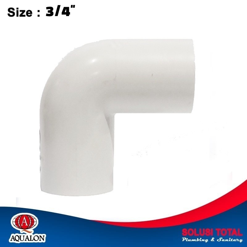 Jual Knee 3/4" AQUALON Putih Knie Keni PVC Putih | Shopee Indonesia