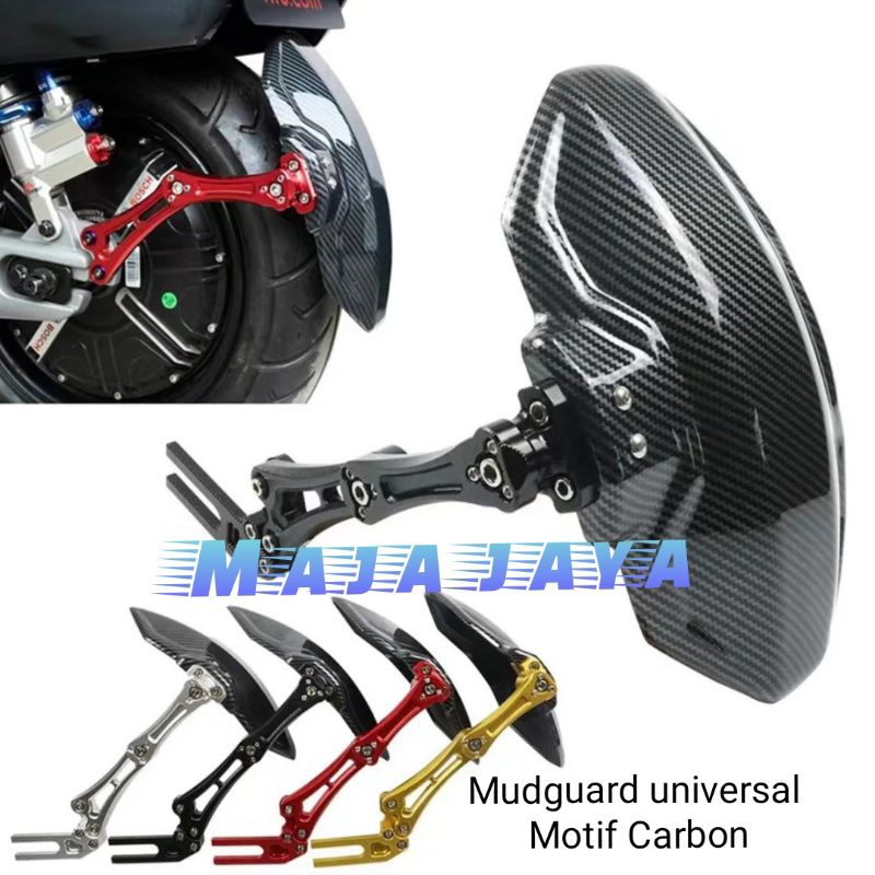 Jual Mudguard universal Breket CNC Fender Carbon Universal motor Vixion ...
