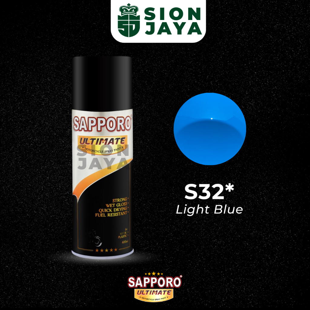 Jual Pilox / Pylox / Cat Semprot Sapporo Ultimate Biru Muda S32 Light ...