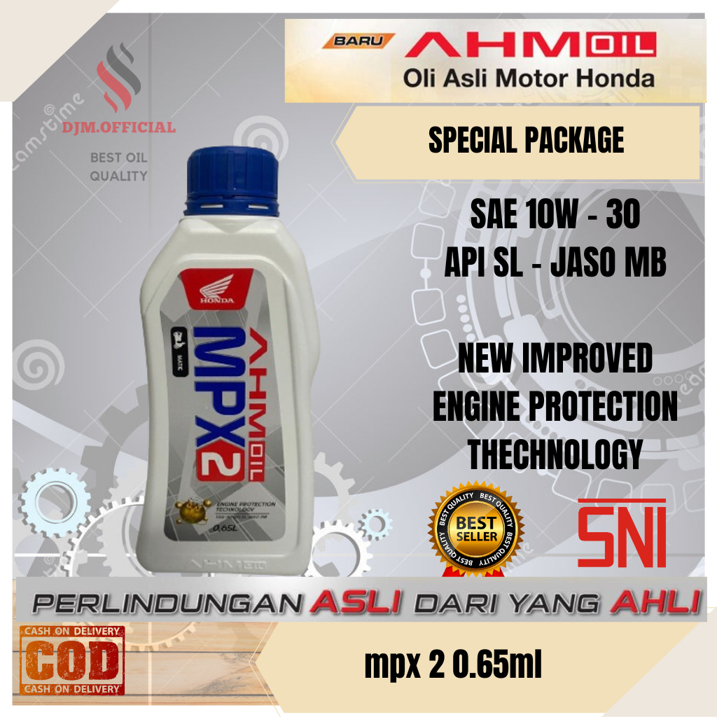 Jual AHM Oil MPX2 – 0.65 L 10W-30 OLI HONDA MATIC MPX2 065L | Shopee ...
