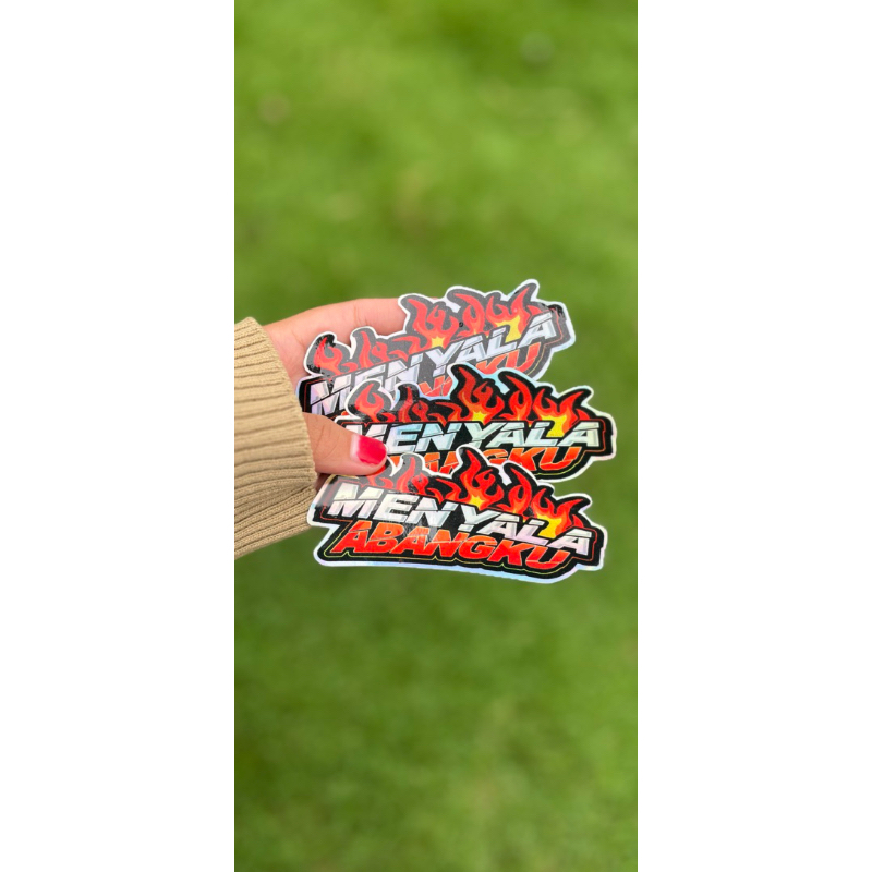 Jual Sticker hologram menyala abangku | Shopee Indonesia