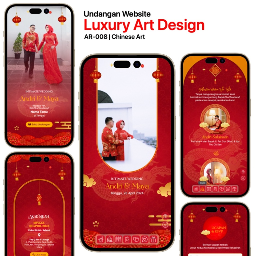 Jual AR-008 | Undangan Digital Website Luxury Chinese Art - Undangan ...