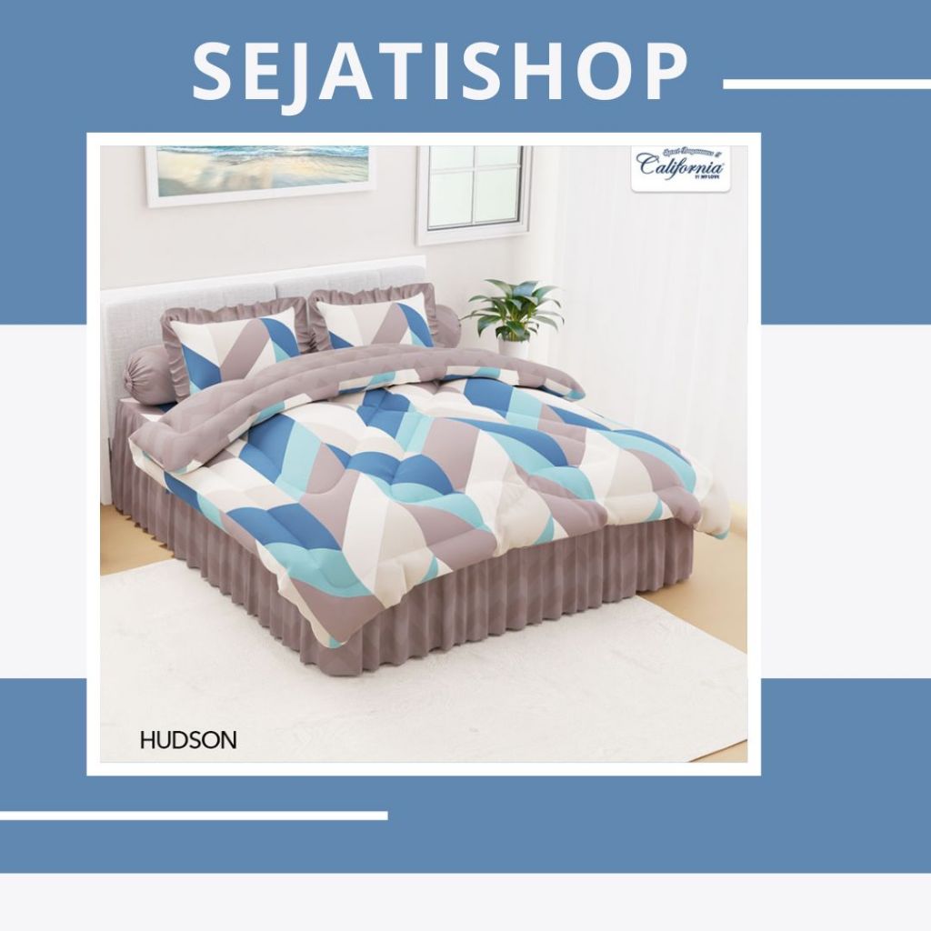 Jual SPREI RUMBAY BAHAN SERAT POLYESTER / MICROTEX MEREK CALIFORNIA, 4 ...