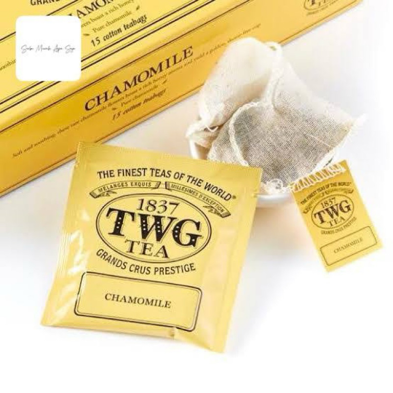 Jual TWG Tea Chamomile Cotton Teabag sachet eceran satuan | Shopee ...