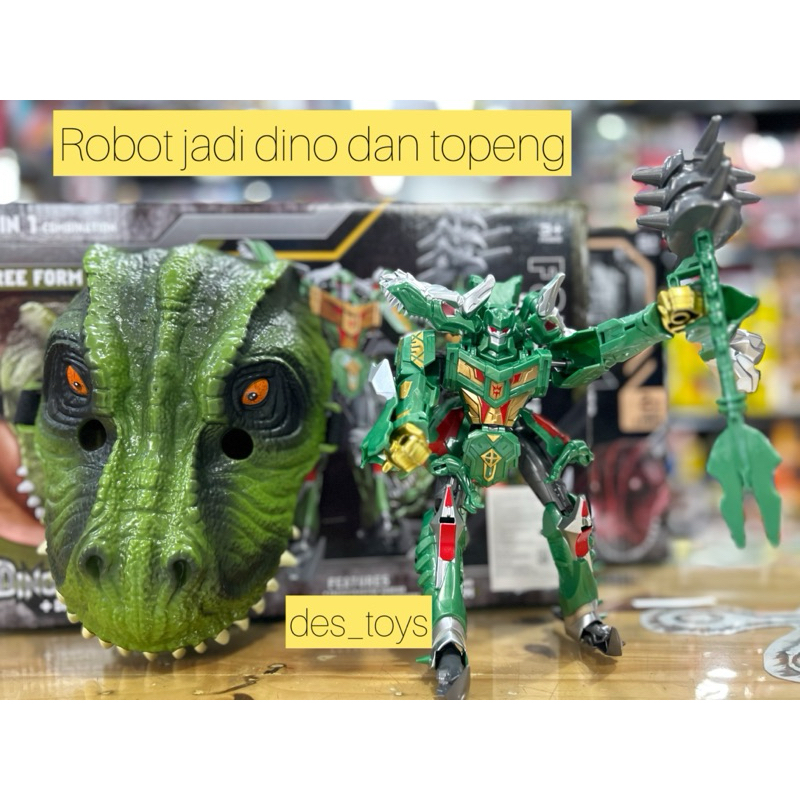 Jual NEW!!! MAINAN ANAK DINOSAUR WARRIOR DAN DINOSAUR MASK SET/MAINAN ...