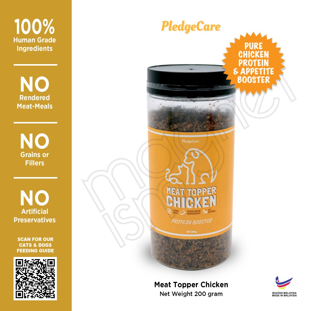 Jual PledgeCare Air Dried Meat Topper Chicken - Cat Food | Shopee Indonesia